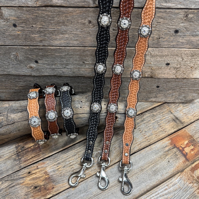 Small Leather Conchos - Etsy