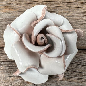 Hand Painted Leather Flowers - Roses - Etsy