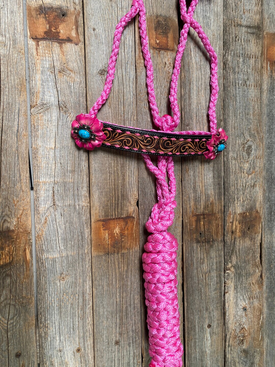 Pink Mule Tape Halter - Turquoise #MT202 - Etsy