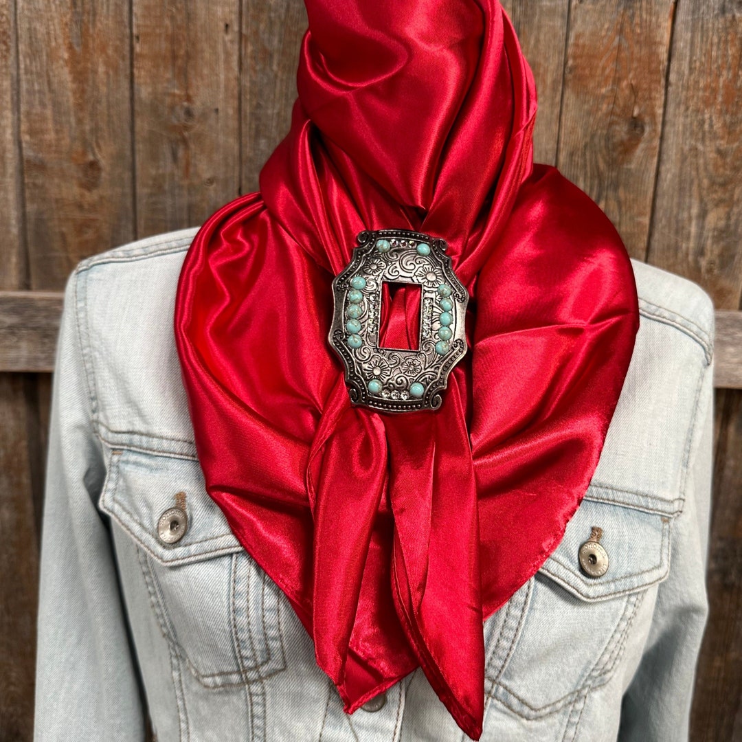 WRSC10G Solid Electric Red 35x35 Wild Rag/scarf SASTQCL Slide - Etsy
