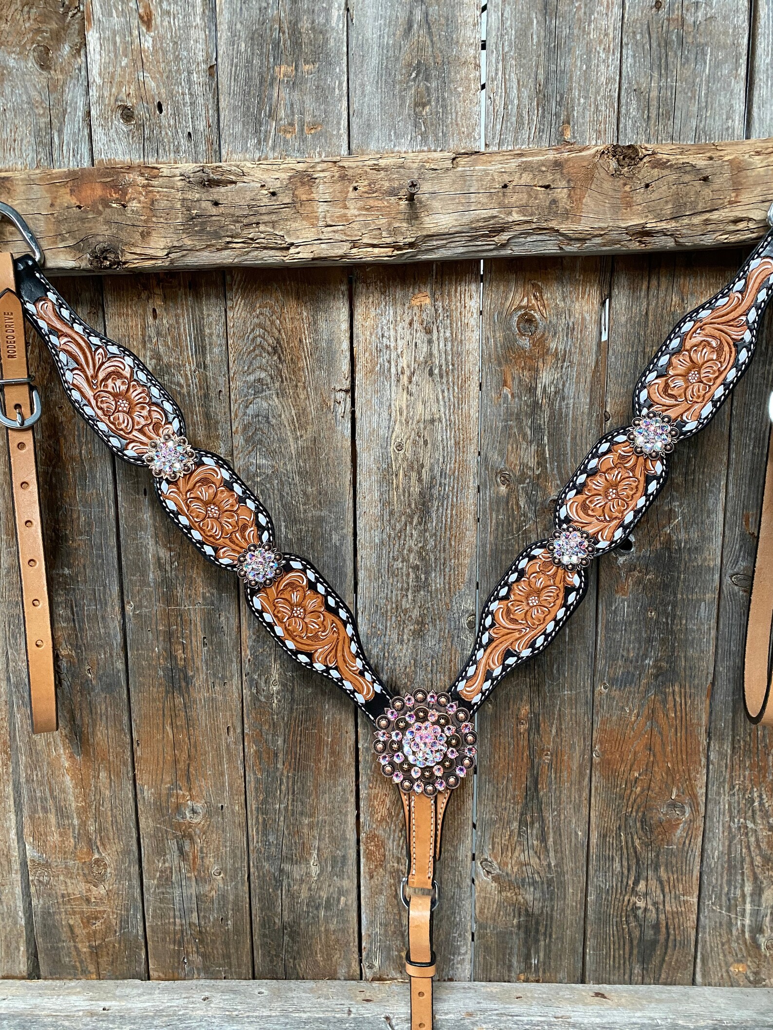 Classic AB Browband/one Ear Tack Set With Wither Strap - Etsy
