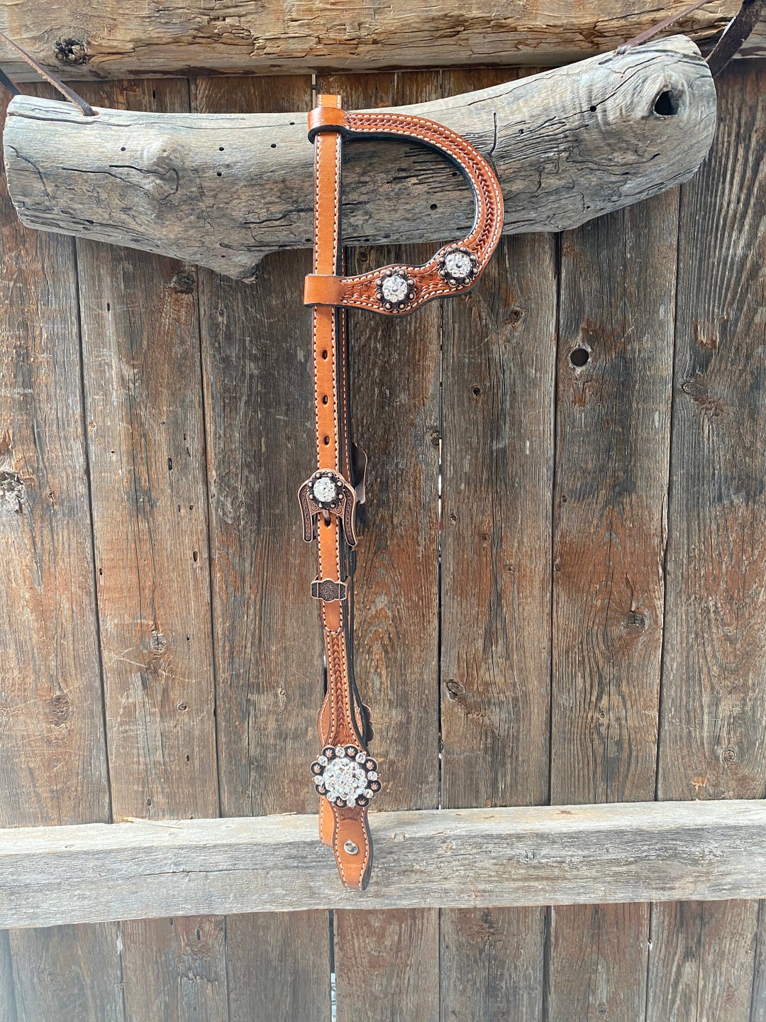 One Ear Headstall / Bridle OE201 for Rodeo Trail Barrel - Etsy