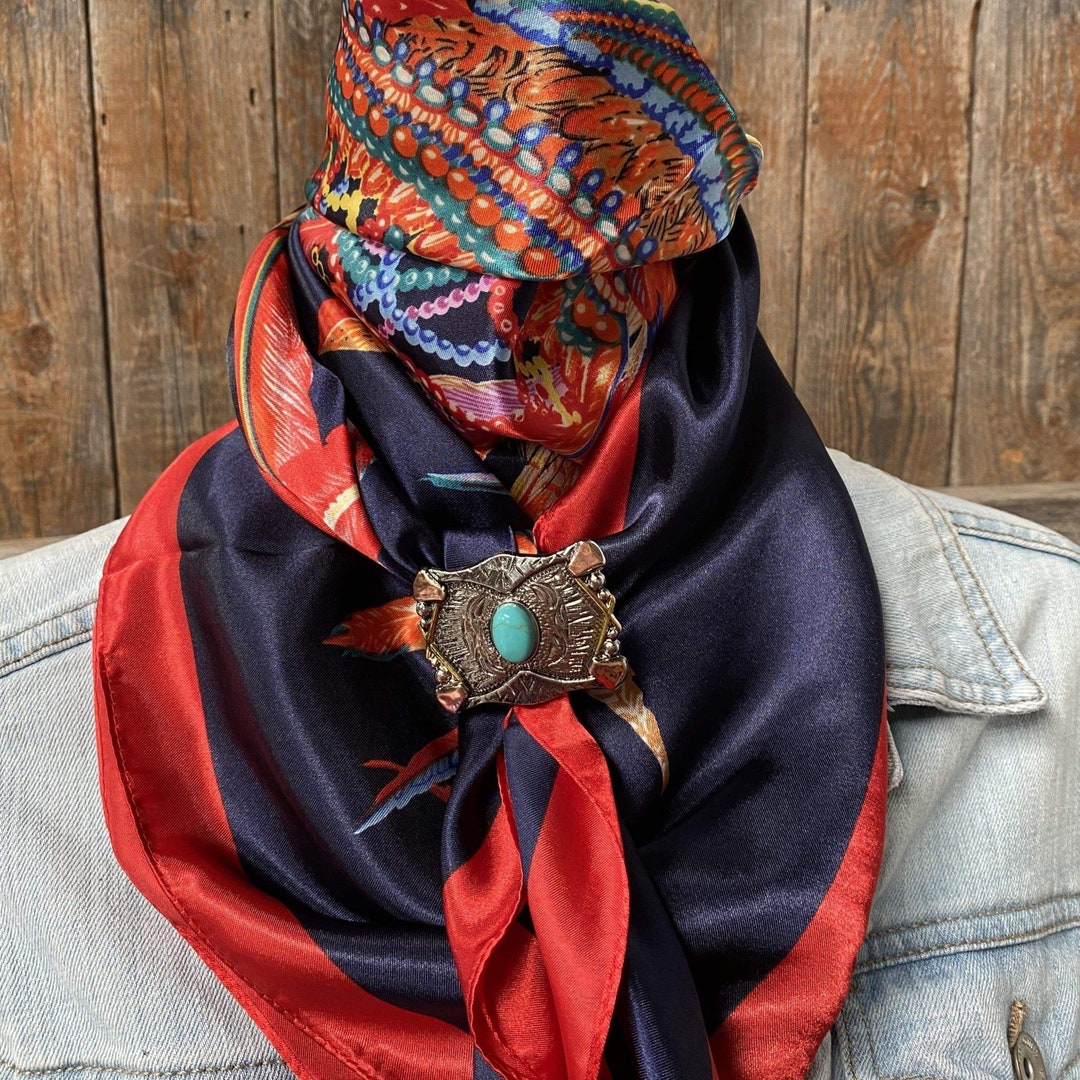 35x35" Feathers Wild Rag / Scarf - Slide W115L WRC642C - Etsy