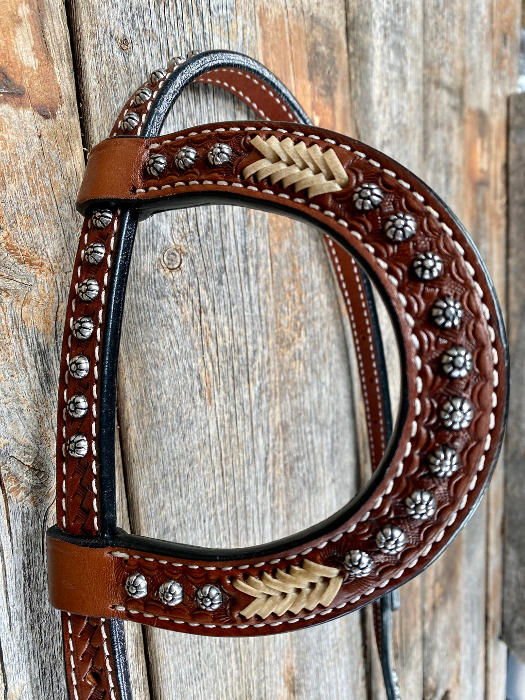 Rawhide One Ear Headstall / Bridle - Etsy