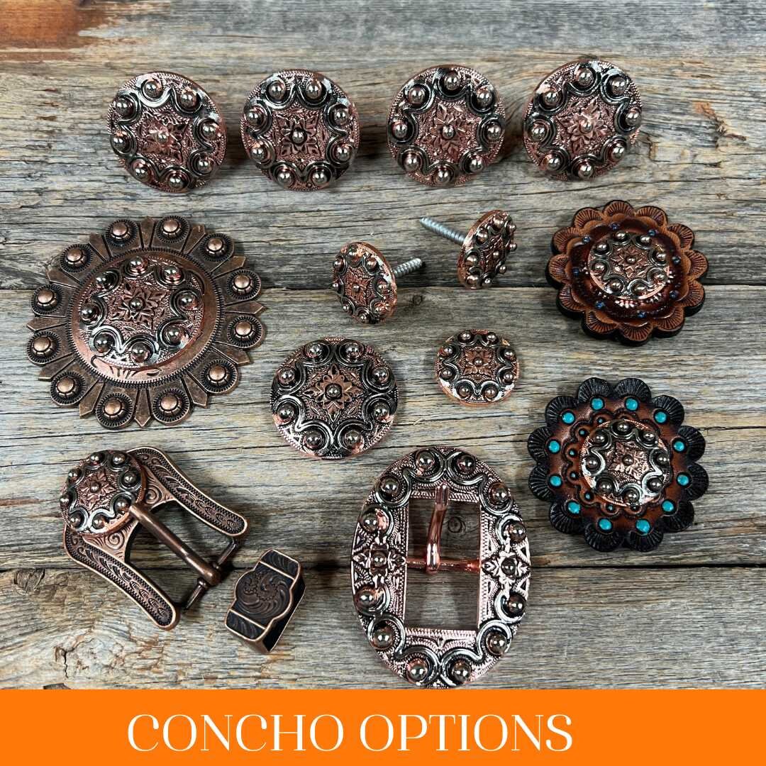 Copper Dots Western Concho W184 - Etsy