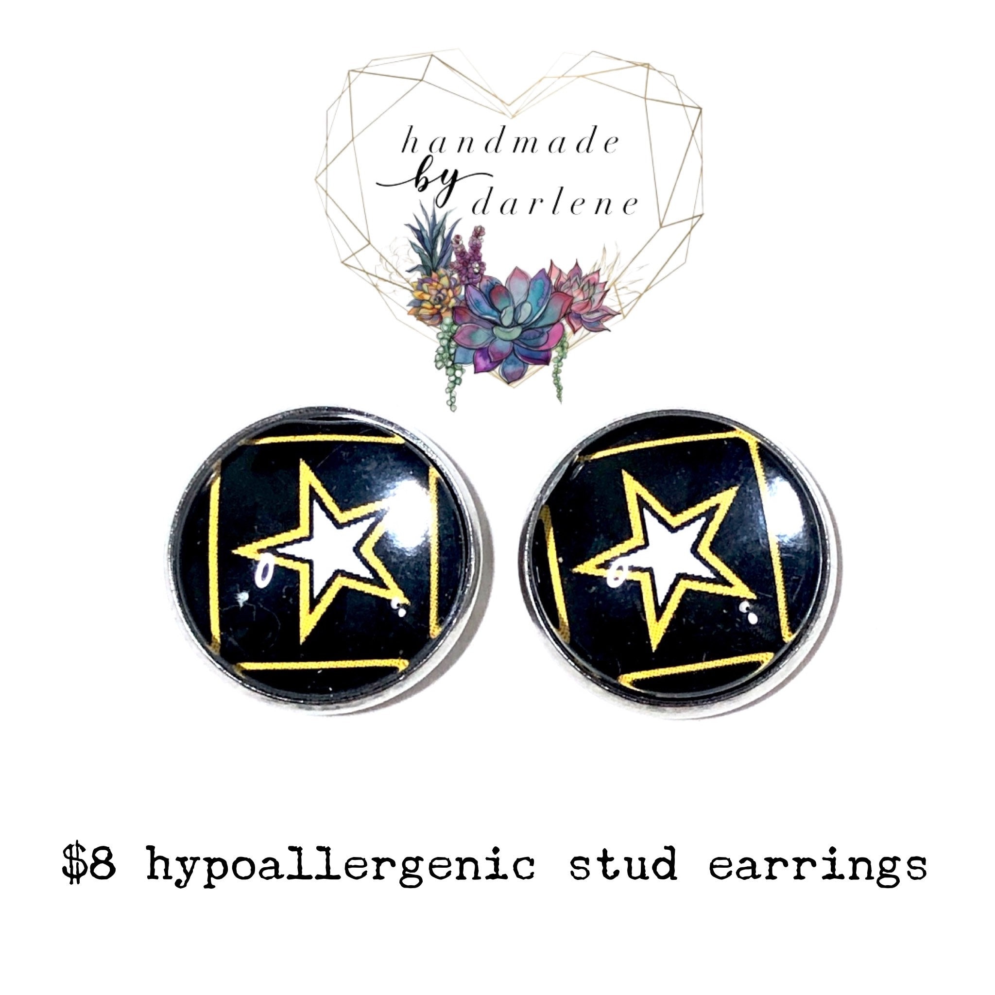 Military Earrings Armed Forces Earrings American Flag - Etsy