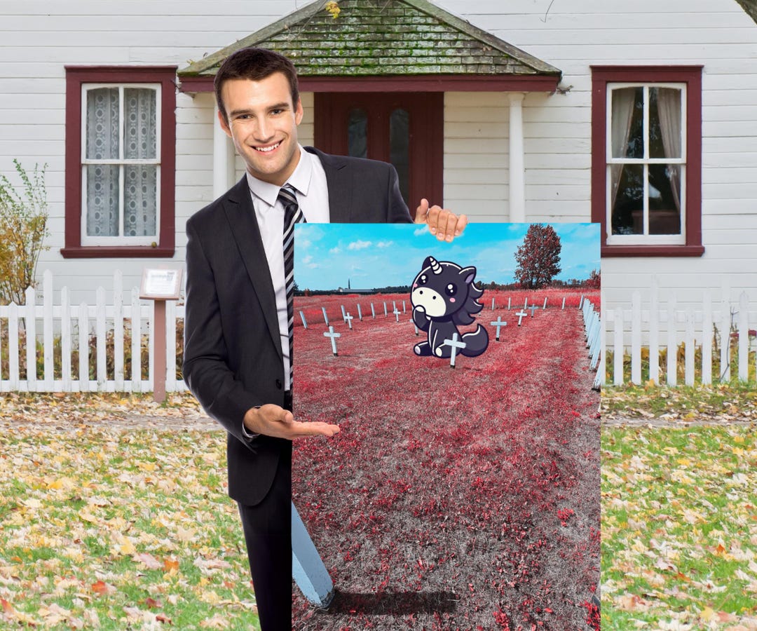 Metal Print Wall Art Terry , Alone Cute Unicorn Psychedelic , Amazing ...