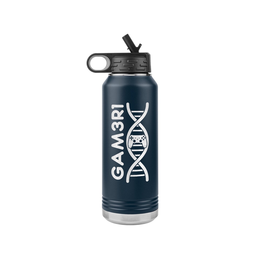 Personalized Gamer DNA Gaming 32oz Water Bottle - Etsy