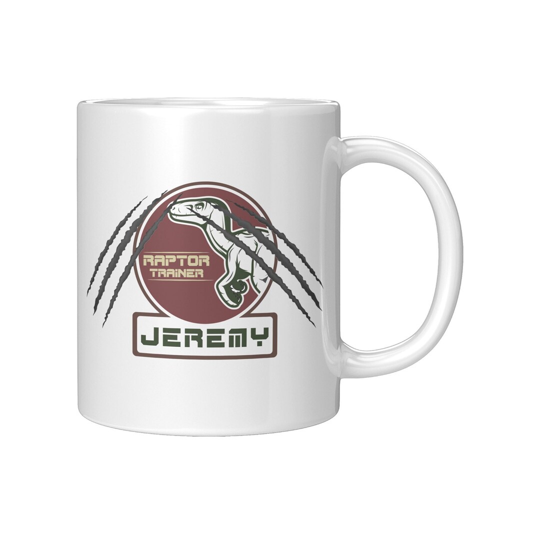 Personalized Raptor Trainer, Dinosaur Trainer 11oz Coffee Mug - Etsy