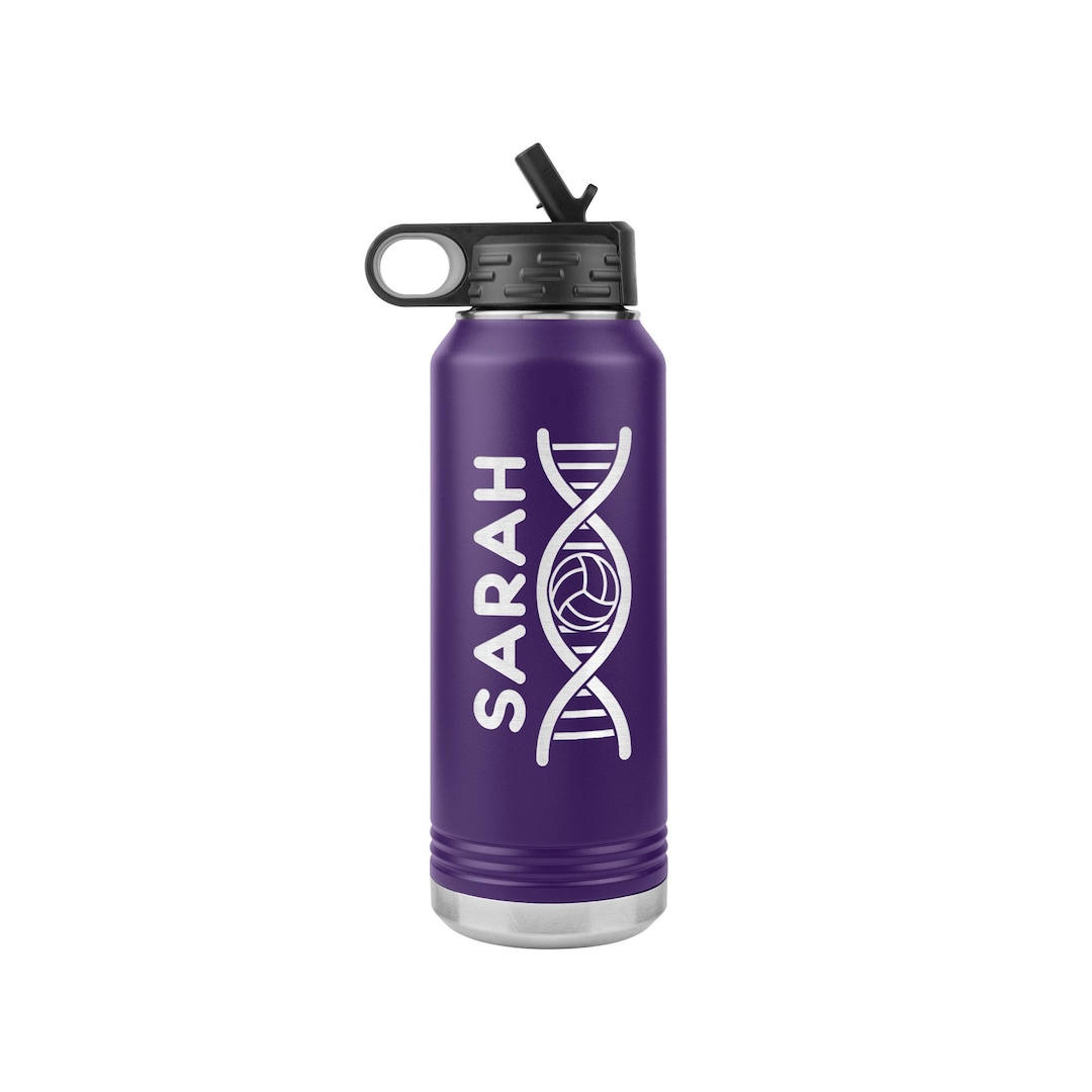 Personalized Volleyball DNA 32oz Water Bottle - Etsy