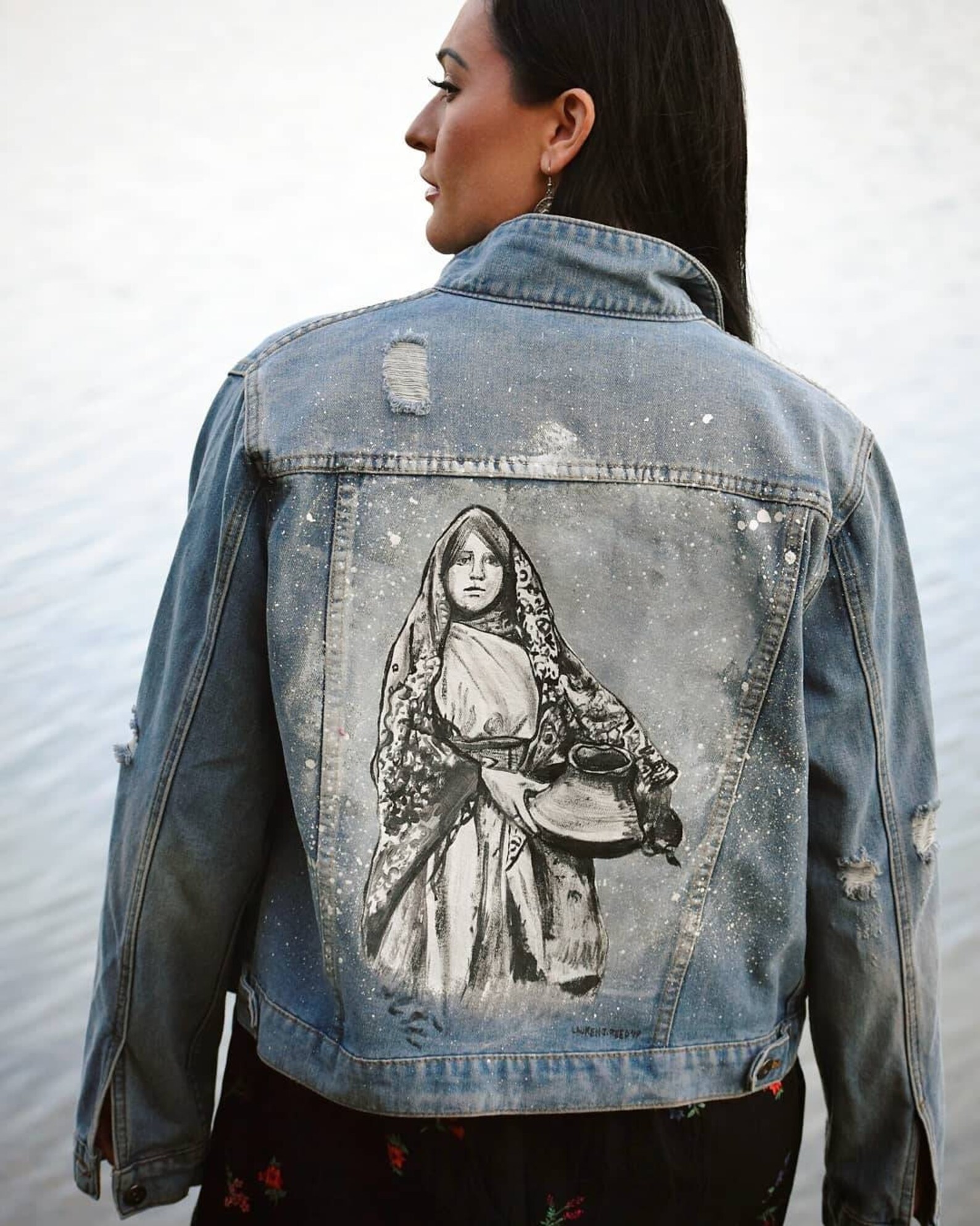 Women and Their Pots Denim Jacket - Etsy