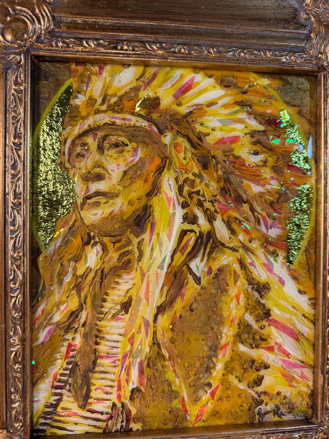 Chief Hollow Horn in Gold - Etsy