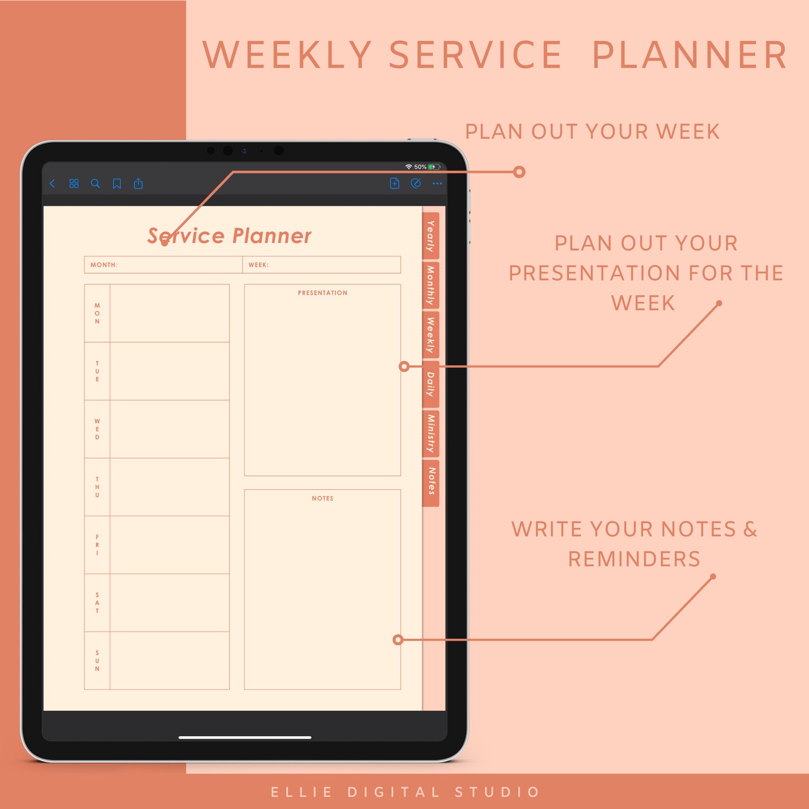 JW Ministry Digital Planner JW Ministry Planner Service - Etsy