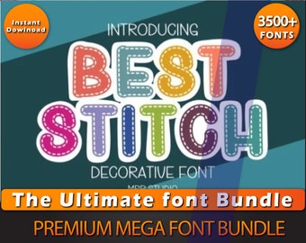 The Ultimate 2000 Premium Font Bundle Cricut, Canva, Script, Digital ...