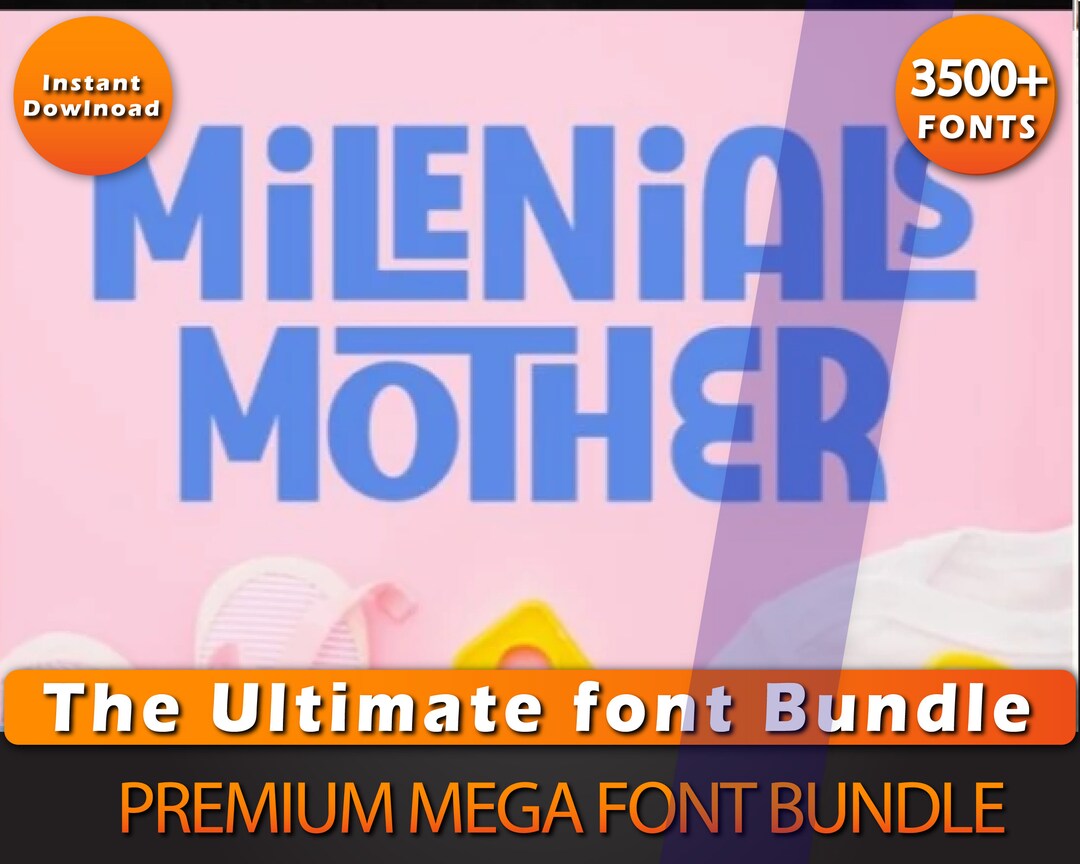 The Ultimate 3500 Premium Font Bundle Cricut, Canva, Script, Digital ...