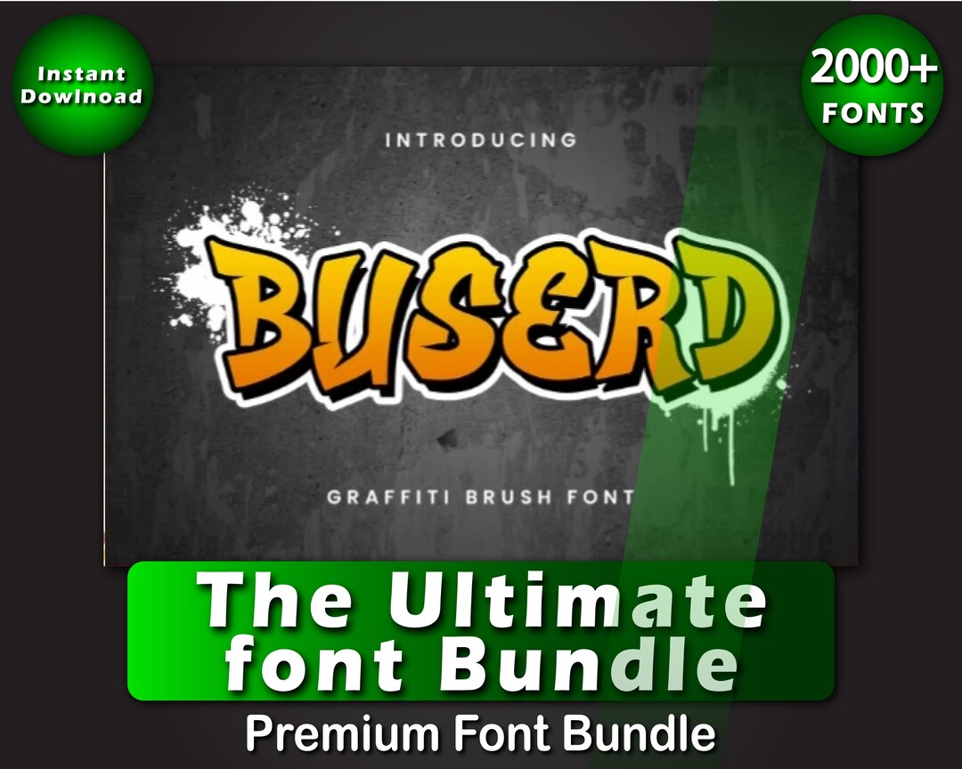 The Ultimate 2000 Premium Font Bundle Cricut, Canva, Script, Digital ...