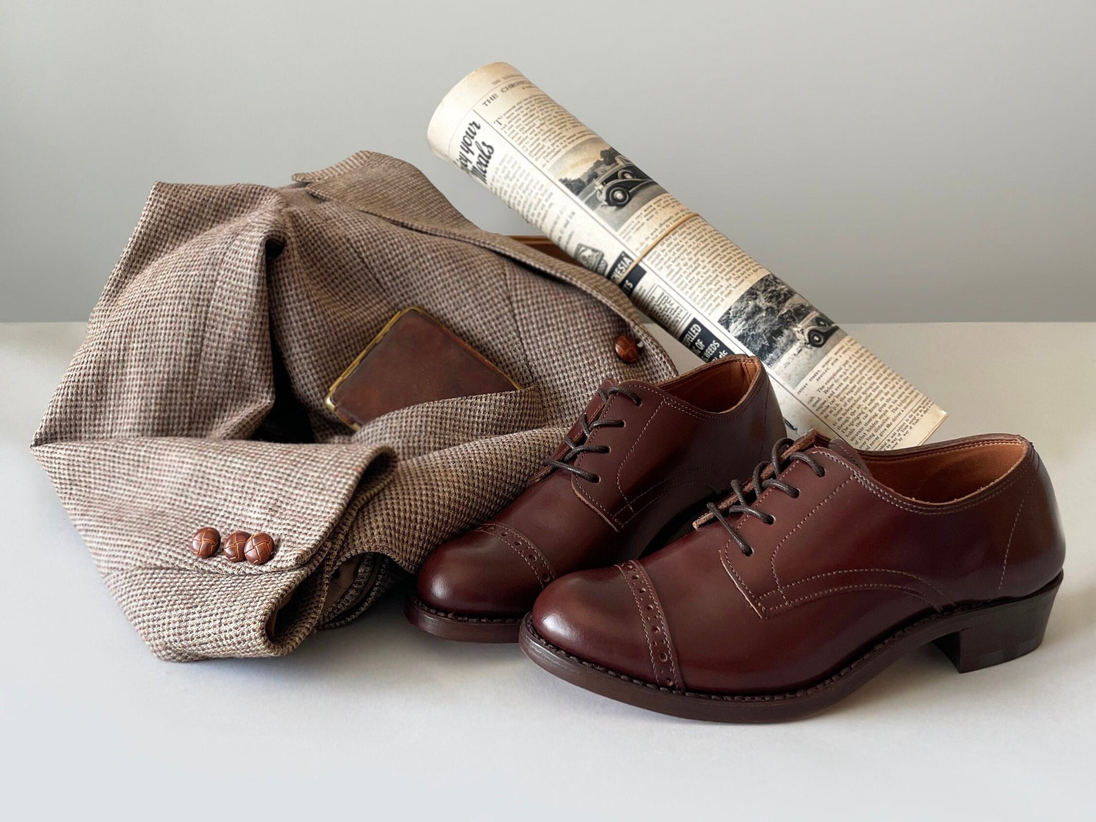 1940s Service Shoes Womens Boanil Brown - Etsy