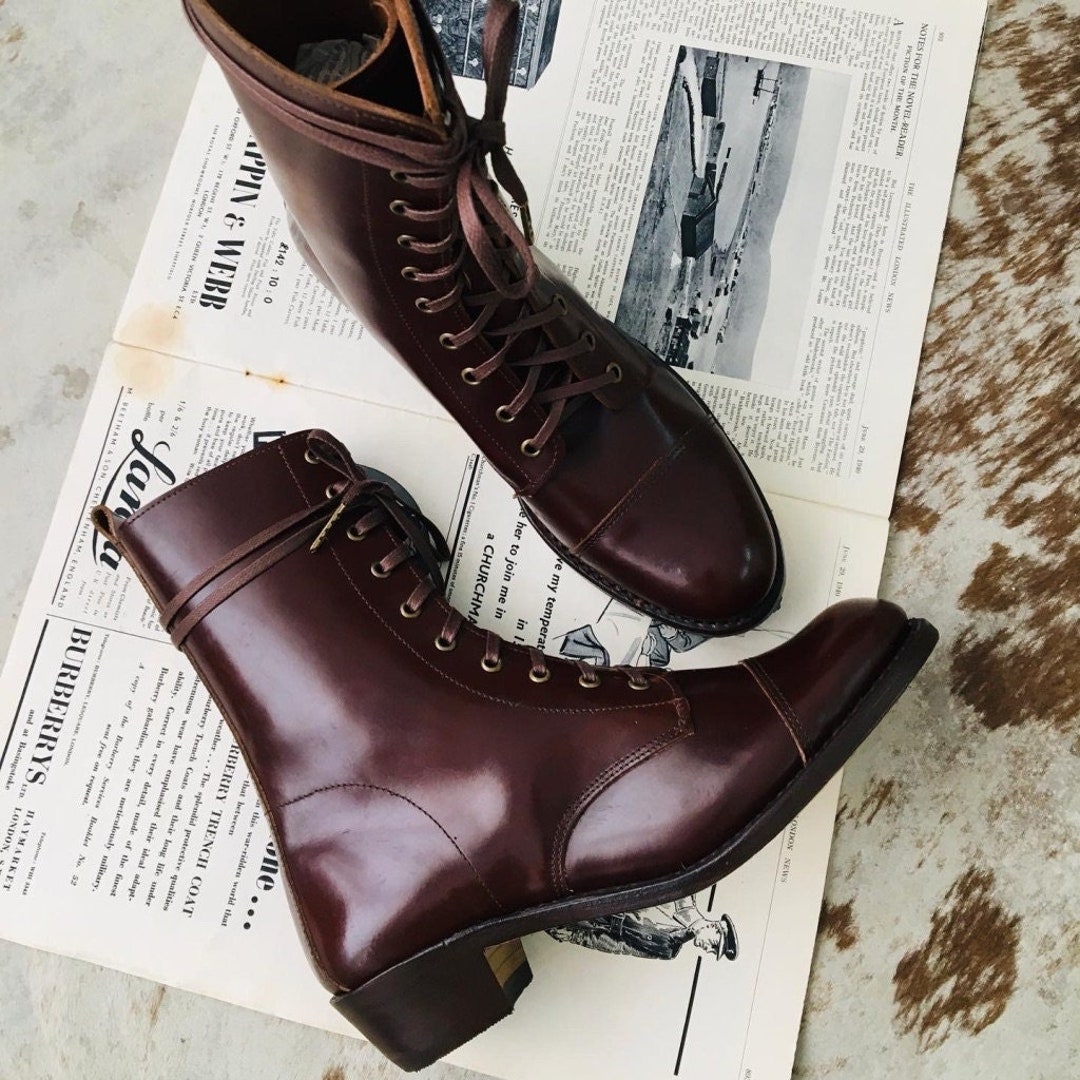 Spring Pre-order. ATS Service Boots WW2 Women's Lace up Boots - Etsy