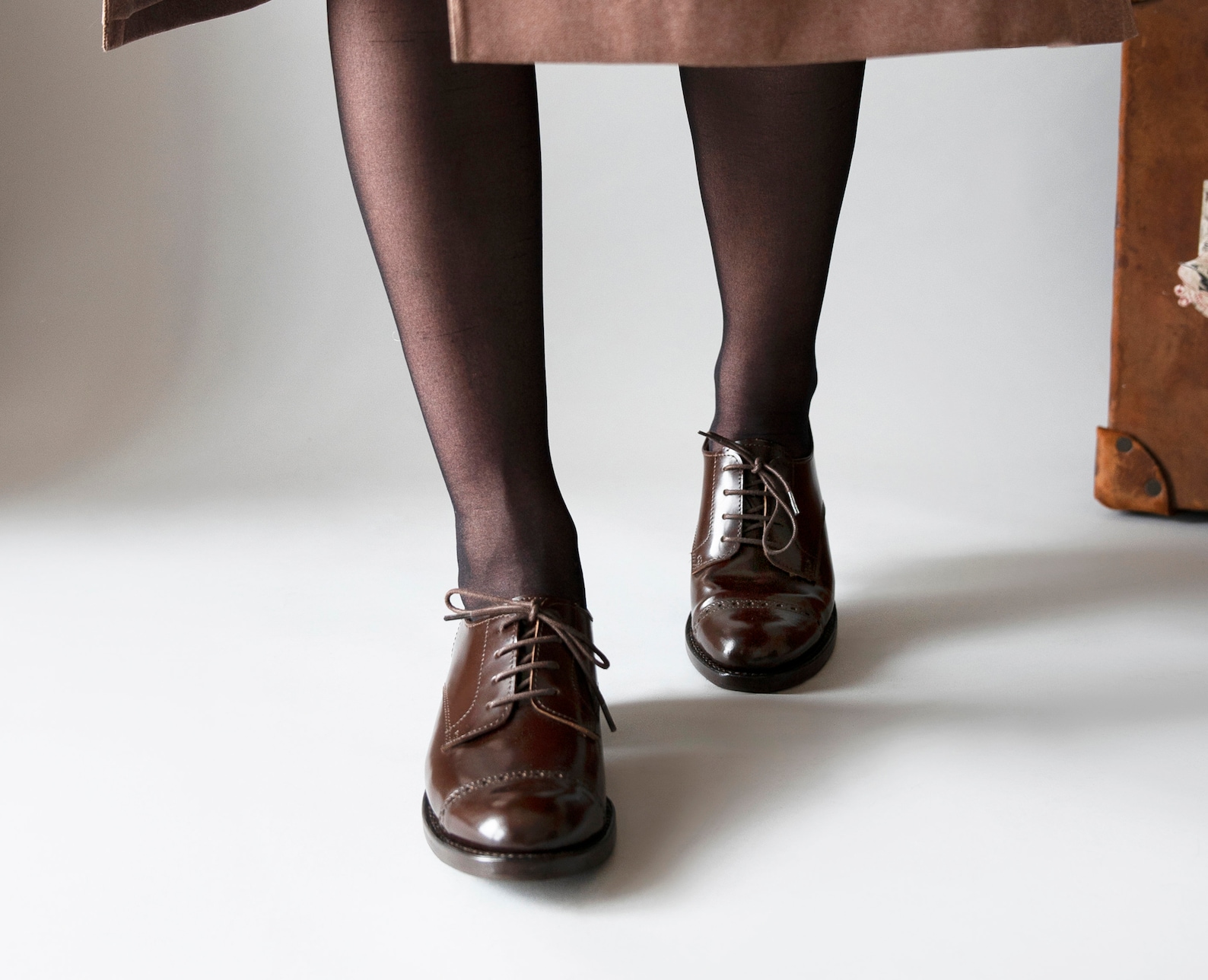 1940s Service Shoes Womens Boanil Brown - Etsy