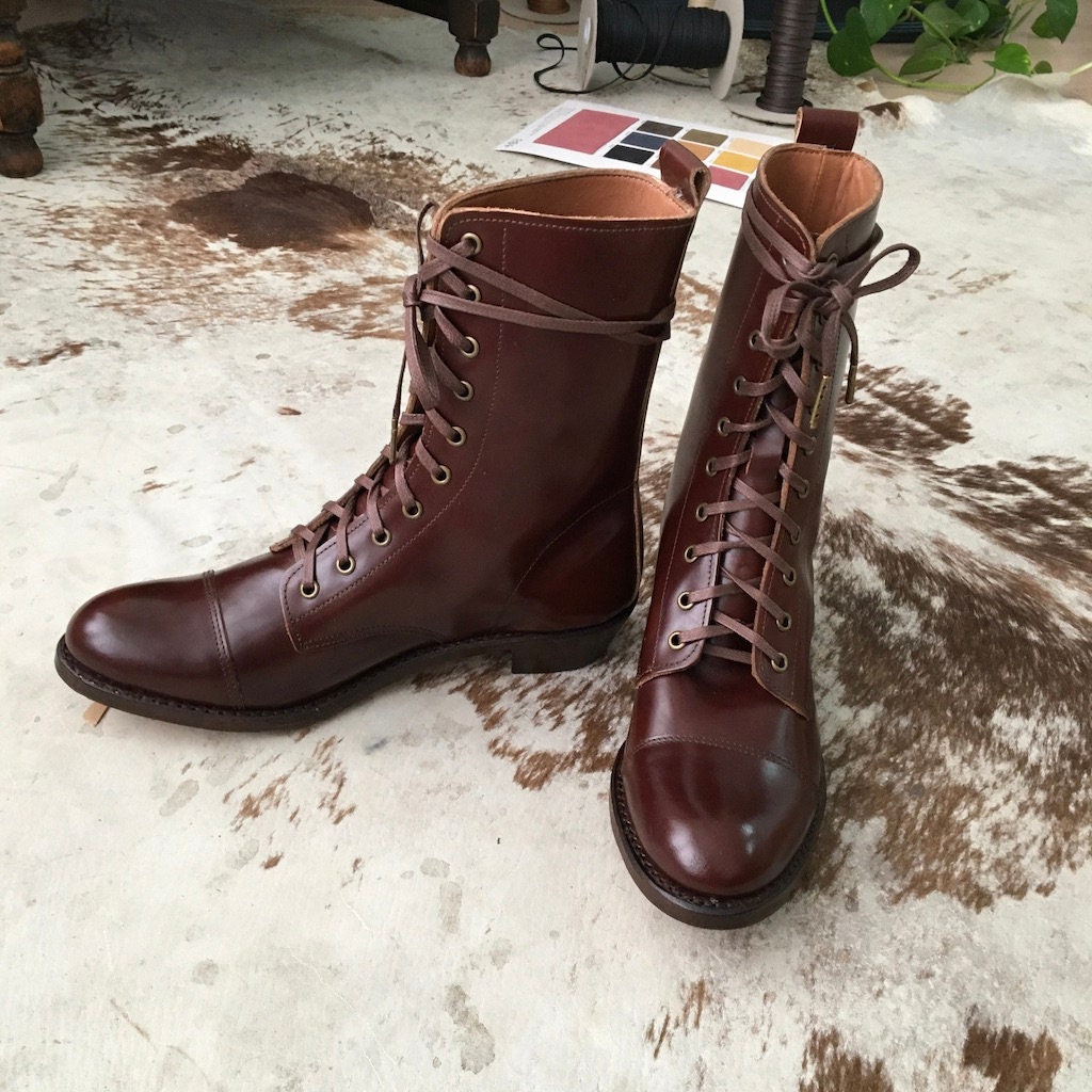 ATS Service boots WW2 Women's Lace up boots — JoBear.Boots