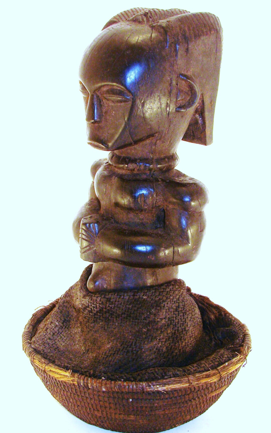 Fang Bieri Reliquary Figure in Basket Equatorial Guinea –fang Society ...