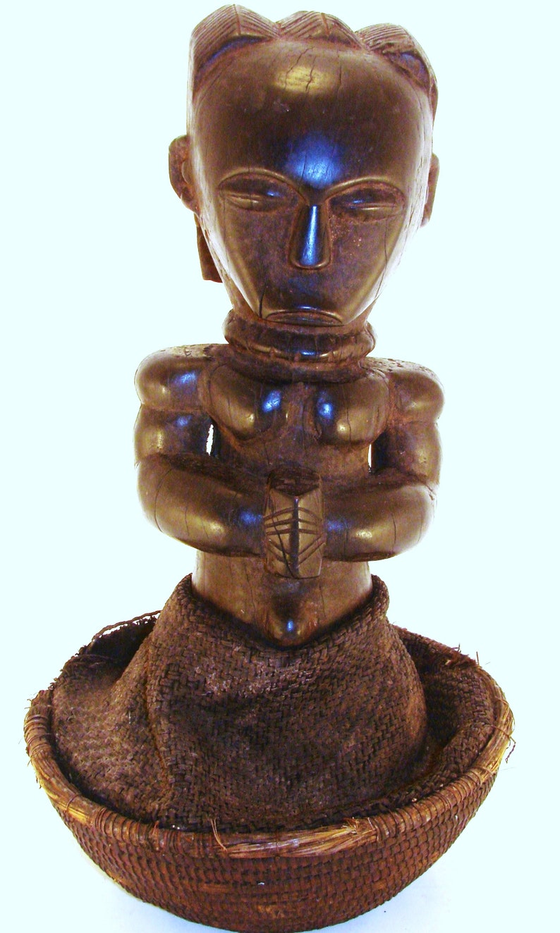 Fang Bieri Reliquary Figure in Basket Equatorial Guinea –fang Society ...