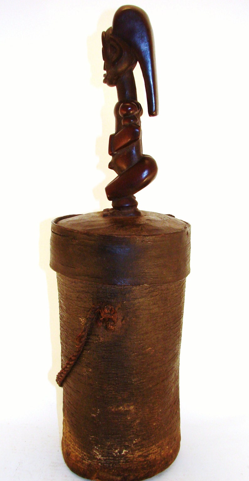 Fang Reliquary Byeri Figure From Cameroon Bark Wood Basket, Wood - Etsy