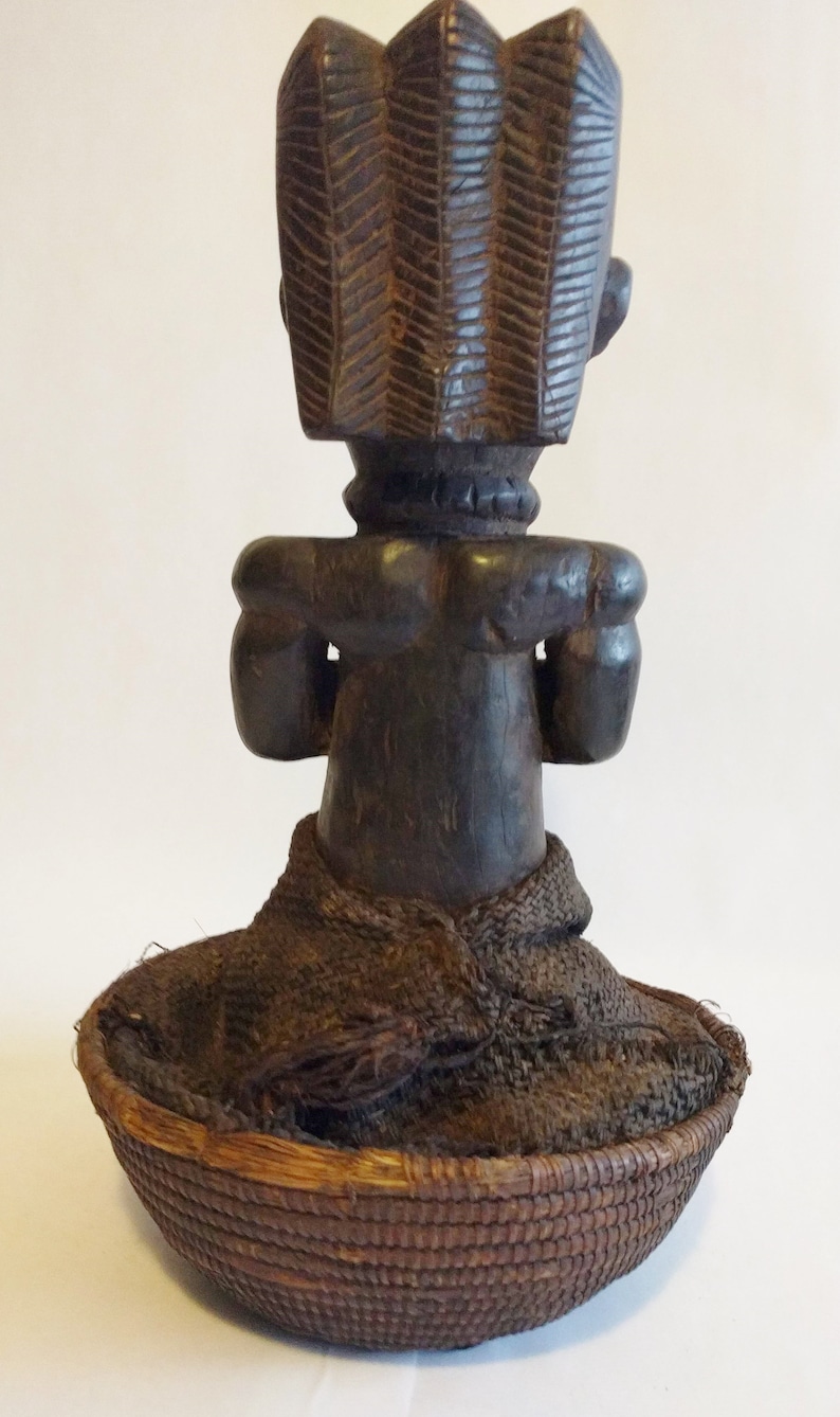 Fang Bieri Reliquary Figure in Basket Equatorial Guinea –fang Society ...