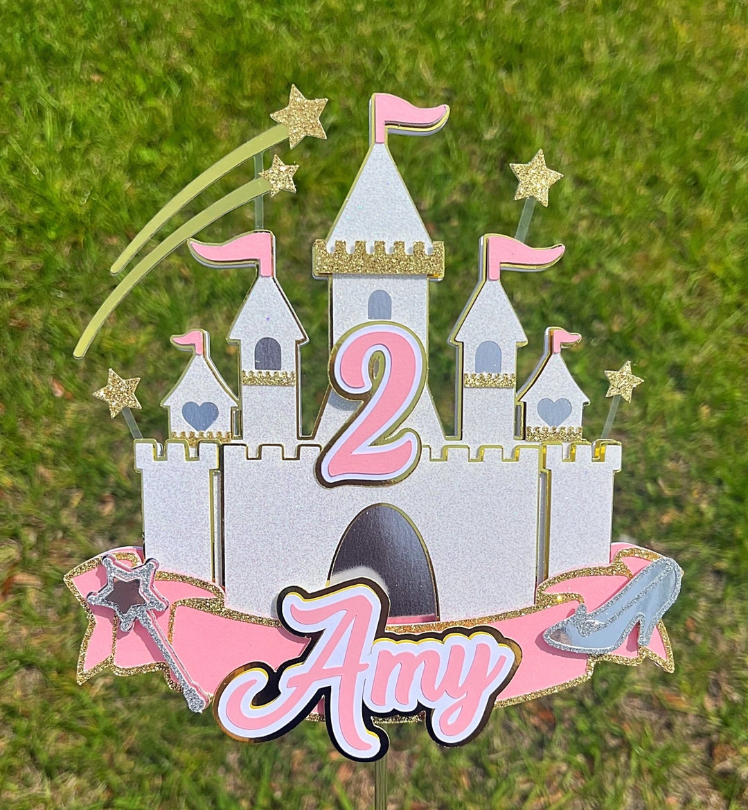 Princess Castle Cake Topper/ Castle Cake Topper/princess Cake Topper - Etsy