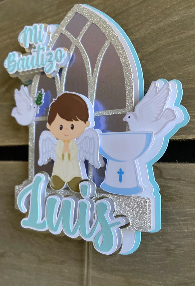 Bautizo Cake Topper/ Baptism Cake Topper - Etsy