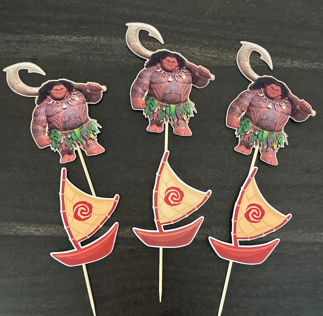 Maui Theme Cupcake Toppers/ Maui Theme Party Decor - Etsy