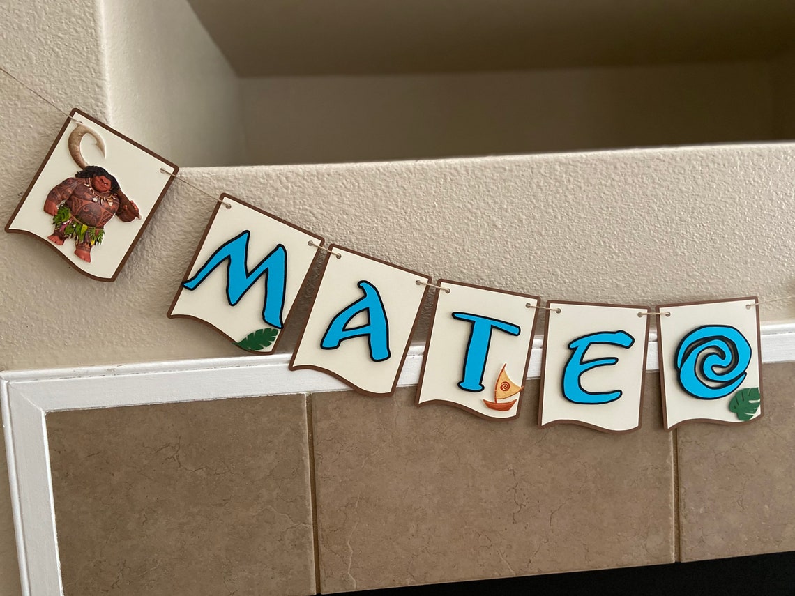 Maui Banner/ Maui Theme Banner - Etsy