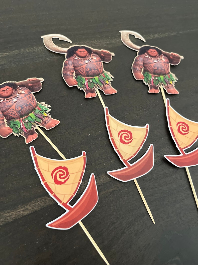 Maui Theme Cupcake Toppers/ Maui Theme Party Decor - Etsy