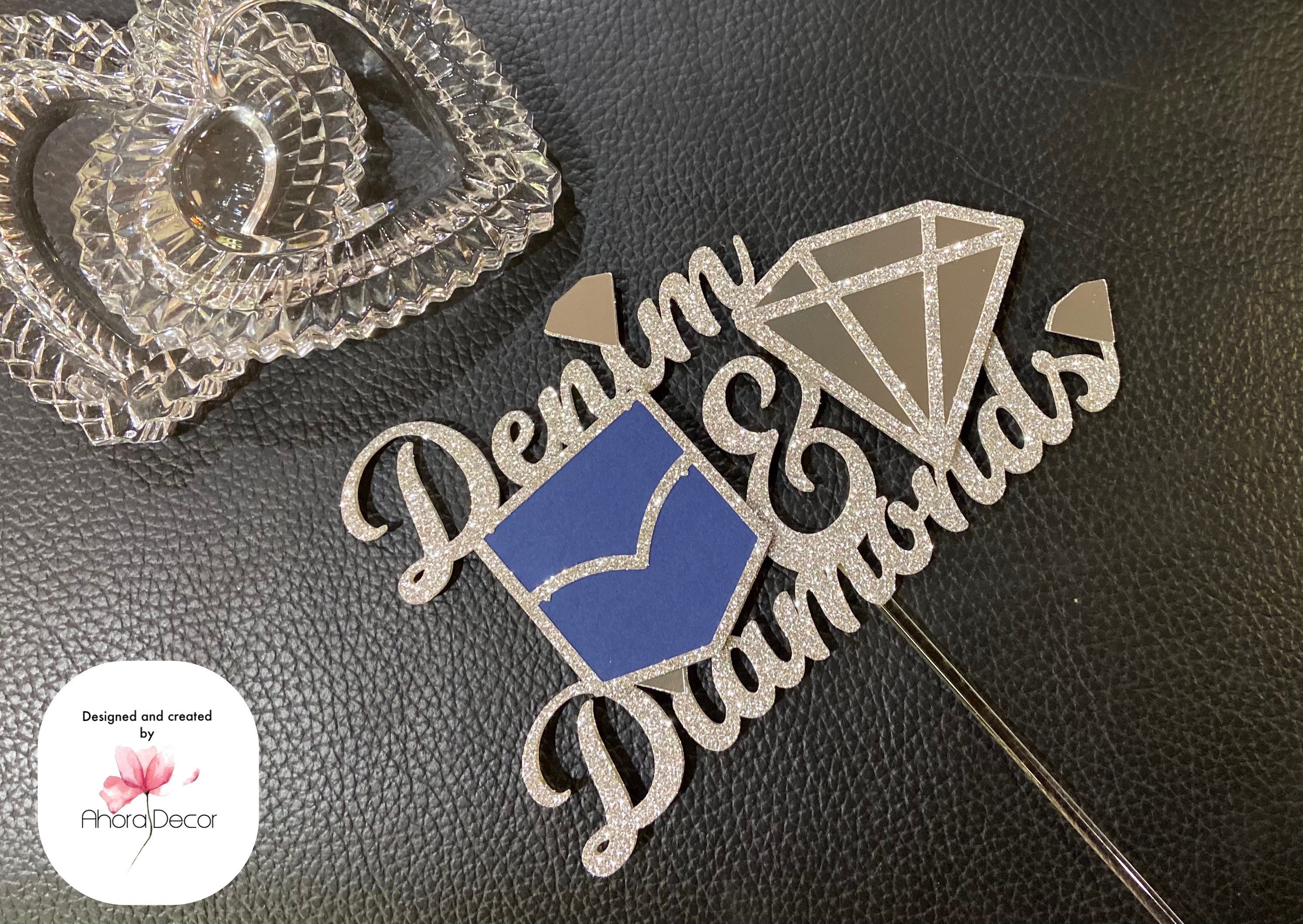 Denim and Diamonds Cake Topper/Denim and Diamonds Party | Etsy