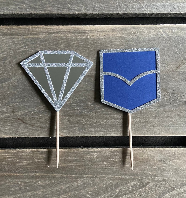 Denim and Diamonds Cupcake Toppers/ Denim and Diamonds Party Theme ...