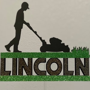 Gardening/mowing Cake Topper - Etsy