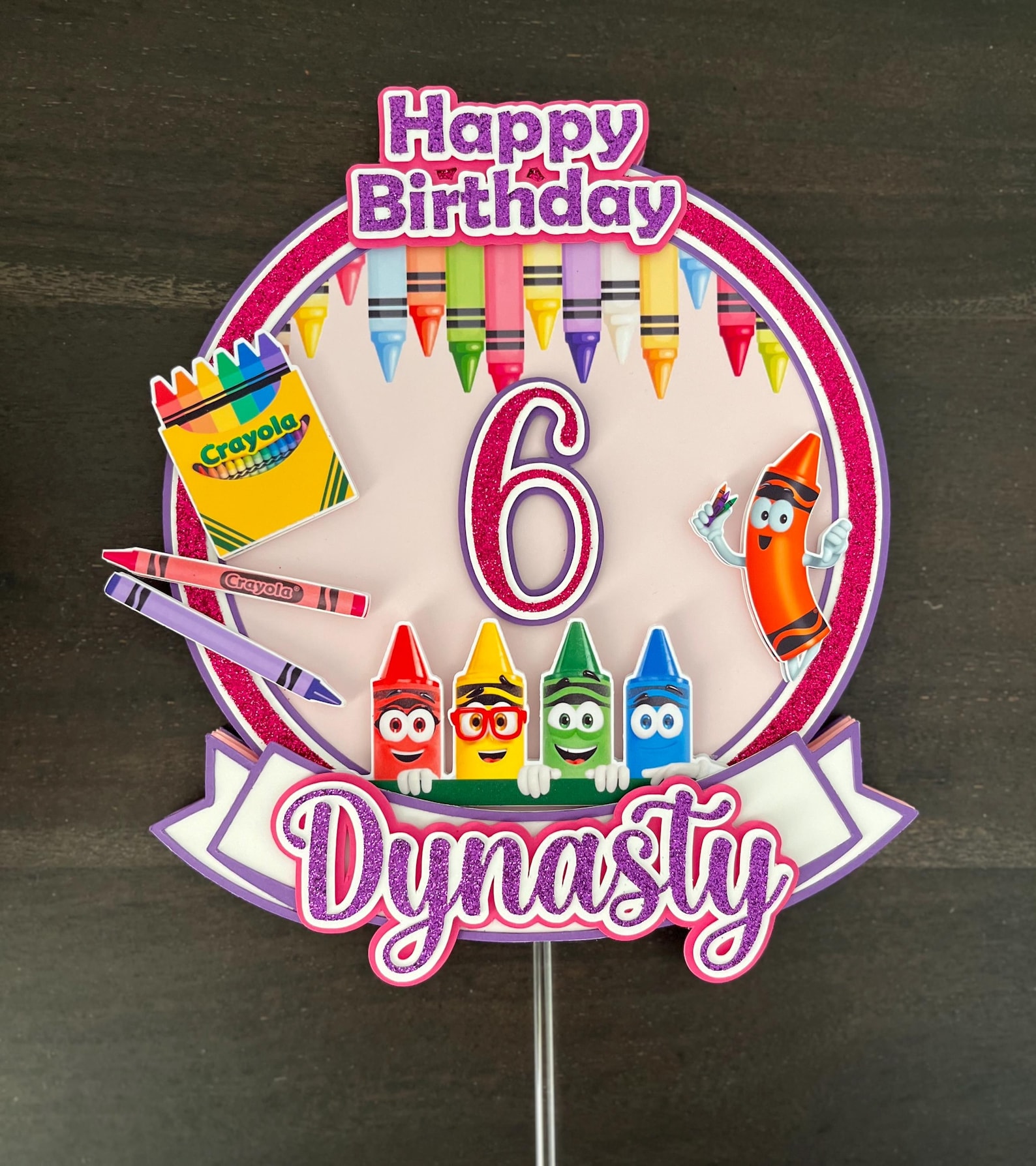 Crayons Theme Cake Topper/ Art Theme Cake Topper - Etsy