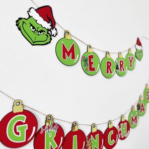 Grinchmas Holiday Banner/christmas Banner - Etsy