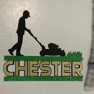 Gardening/mowing Cake Topper - Etsy