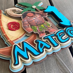 Maui Cake Topper/ Maui Theme Cake Topper - Etsy