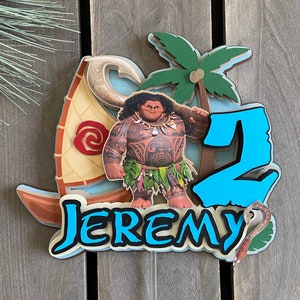 Maui Cake Topper/ Maui Theme Cake Topper - Etsy