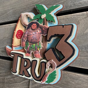 Maui Cake Topper/ Maui Theme Cake Topper - Etsy
