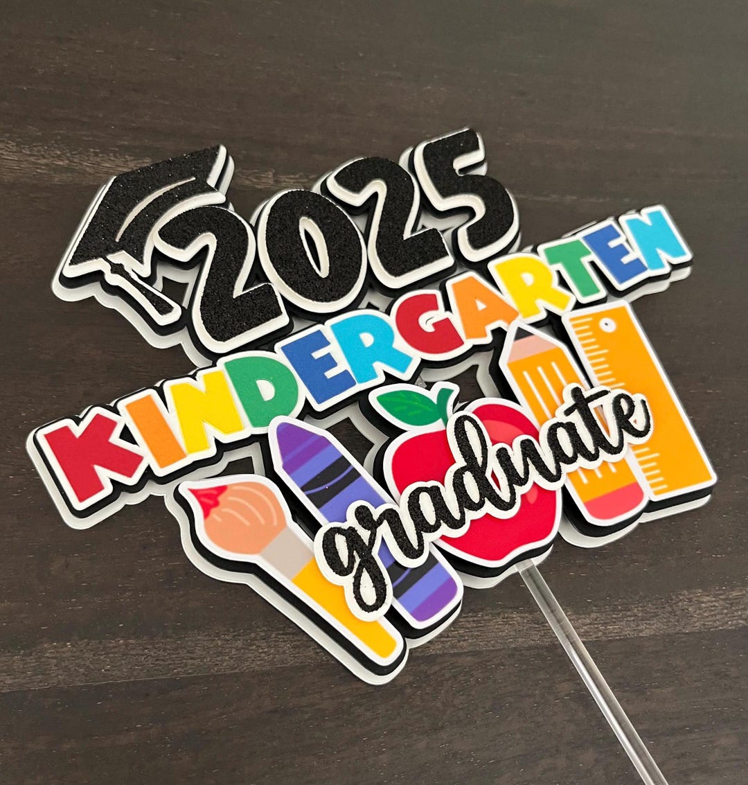 Kindergarten Graduation Cake Topper/ Graduation Cake Topper - Etsy