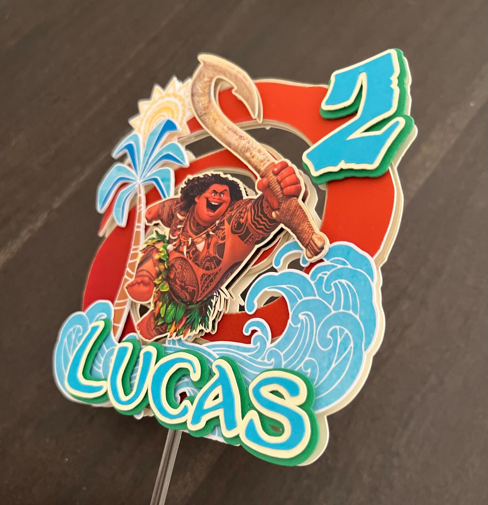 Maui Cake Topper/ Maui Theme Cake Topper - Etsy