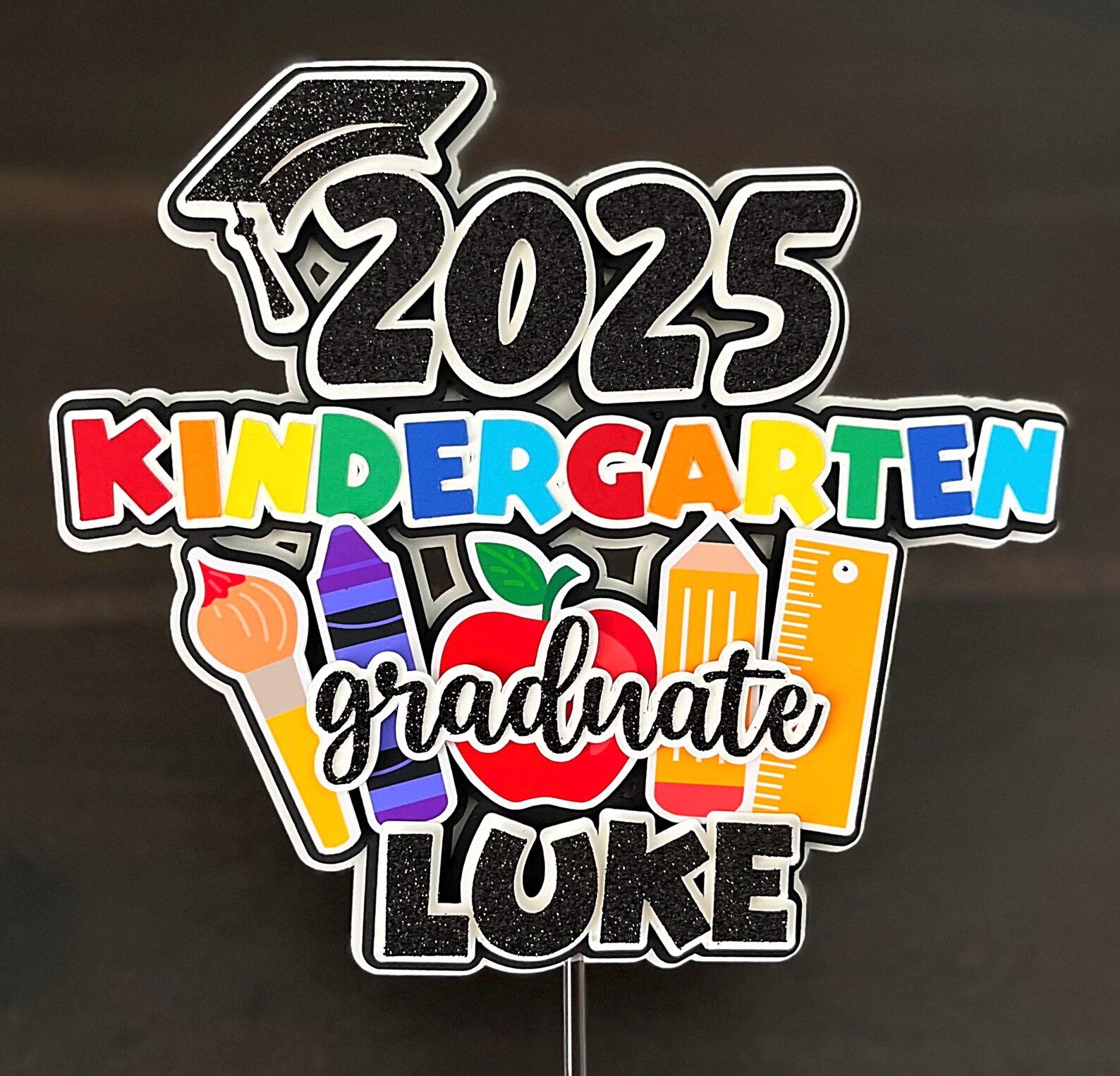 Kindergarten Graduation Cake Topper/ Graduation Cake Topper - Etsy