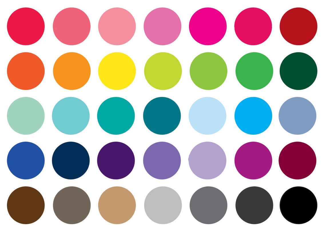 Impresión de gráficos de colores | Etsy