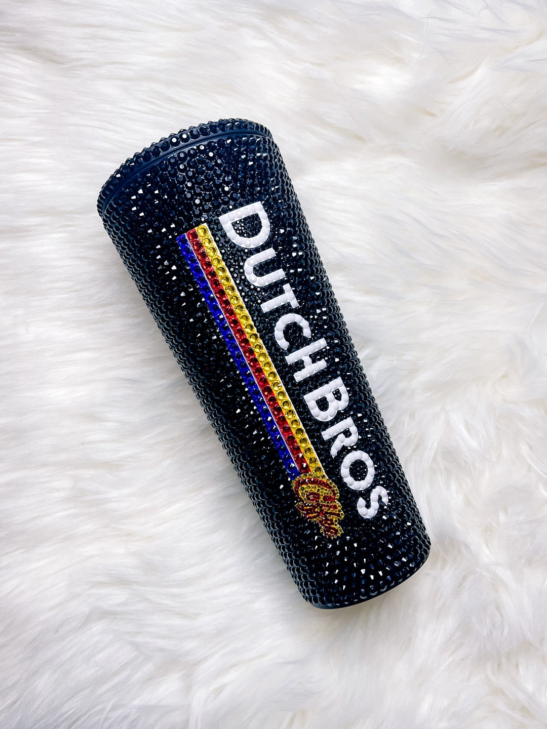 24oz DUTCH BROS Fully Rhinestone Tumbler BLACK, Coffee, Dutch - Etsy