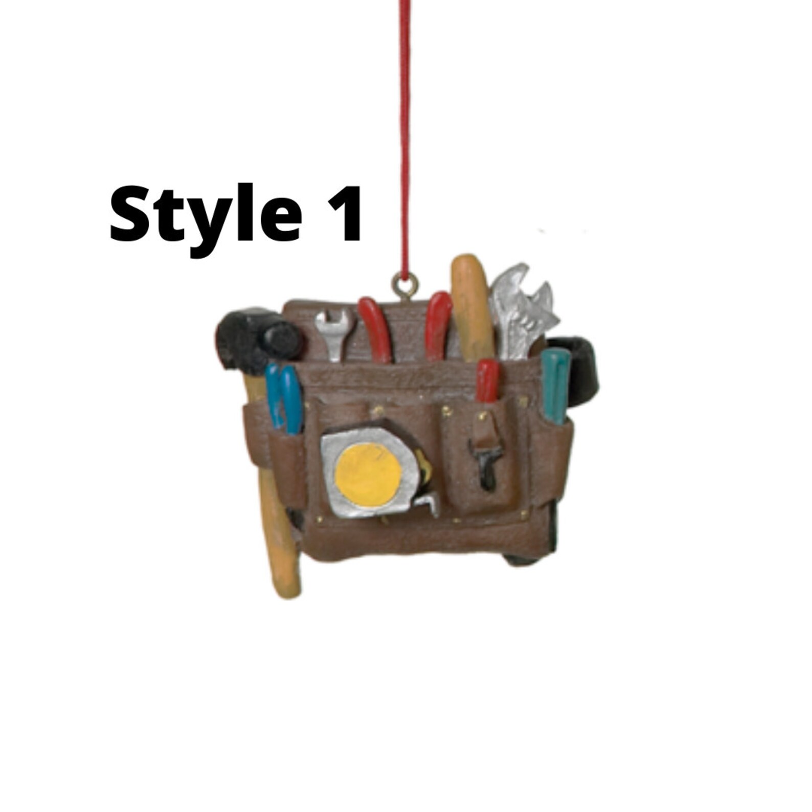 Personalized Handyman Ornament - Toolbox Ornament - Carpenter, Handyman ...