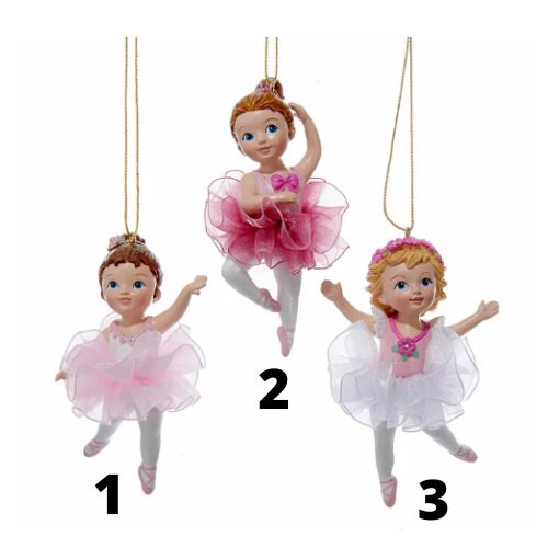 Ballerina Girls With Tutu Holiday Ballet Christmas Ornaments - Etsy