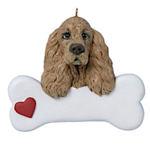 Cocker Spaniel Personalized Christmas Ornament- Cocker Spaniel Dog ...